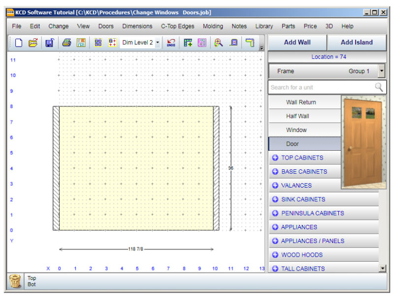 010_KCD_Windows Doors_Click on Door - KCD Software
