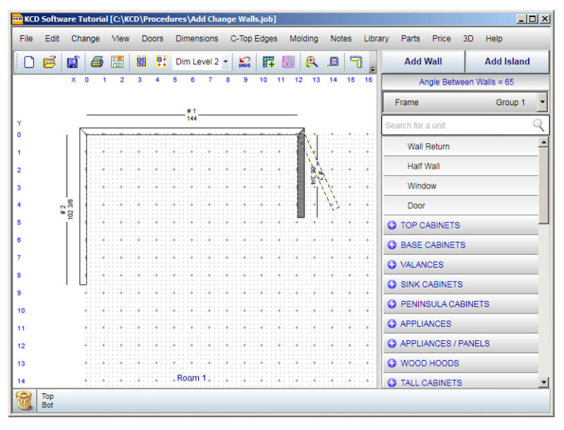 Add & Change Walls - KCD Software