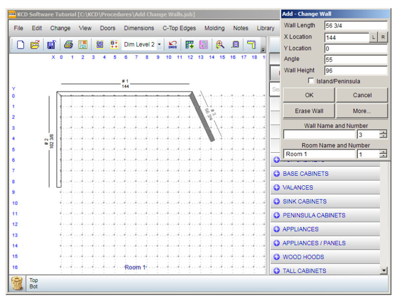 Add & Change Walls - KCD Software