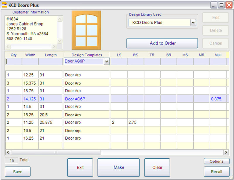 Door Manufacturing - KCD Software