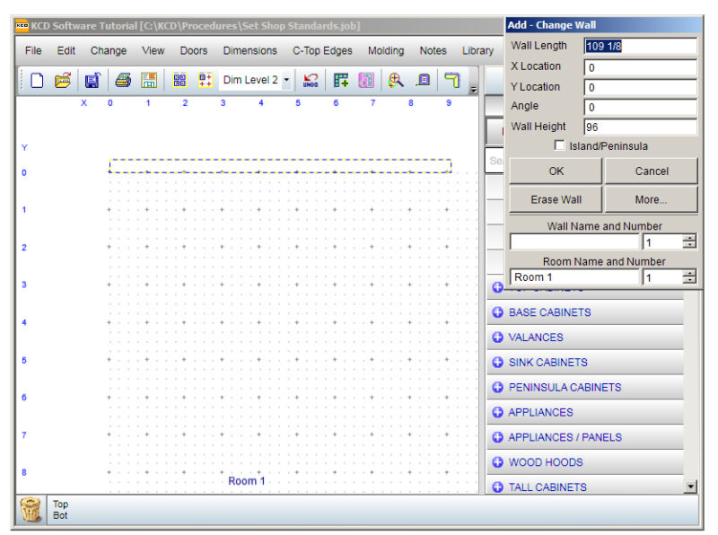 Set & Change Shop Standards - KCD Software